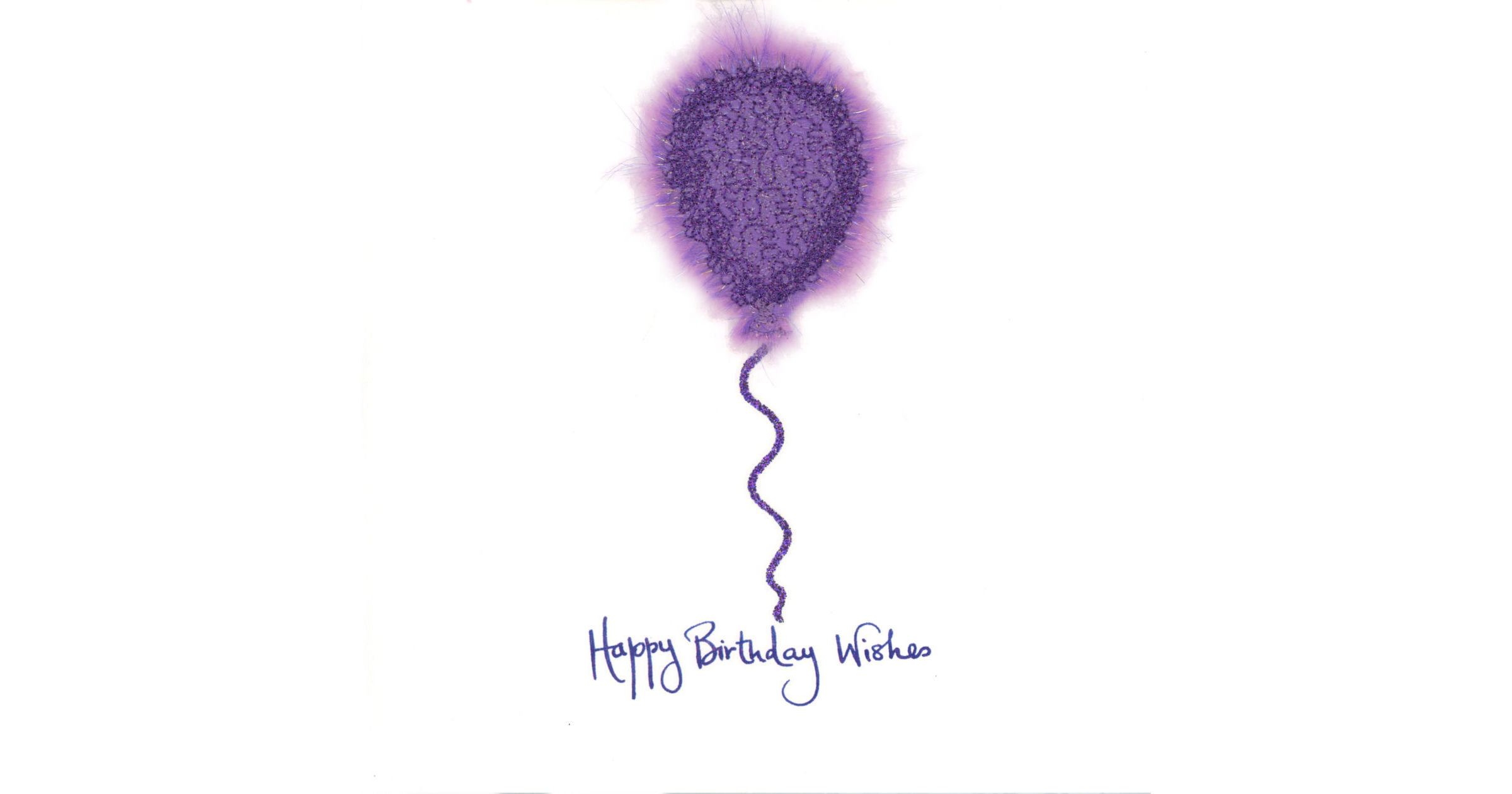 Fluffy Purple Balloon